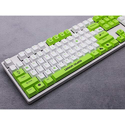 ONECAP Lemon Keycap Cherry Profile Dye-Sublimation 111 Keys Thick PBT ...