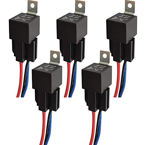 Gebildet JD1912 Car Relay Harness 12V 40A 4 Pin SPST Harness Sockets ...