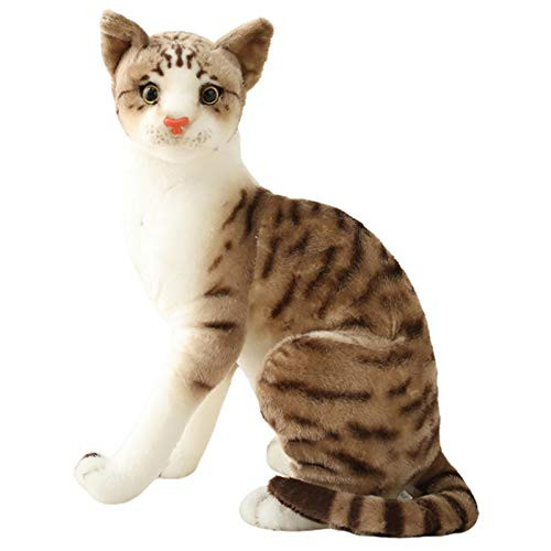 BARMI Tabby Cat Stuffed Animal Realistic Cat Stuffed Animal Realistic ...
