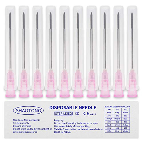 100PACK 18G 1.5inch Veterinary Plastic Sterile Injection Needle,pet ...