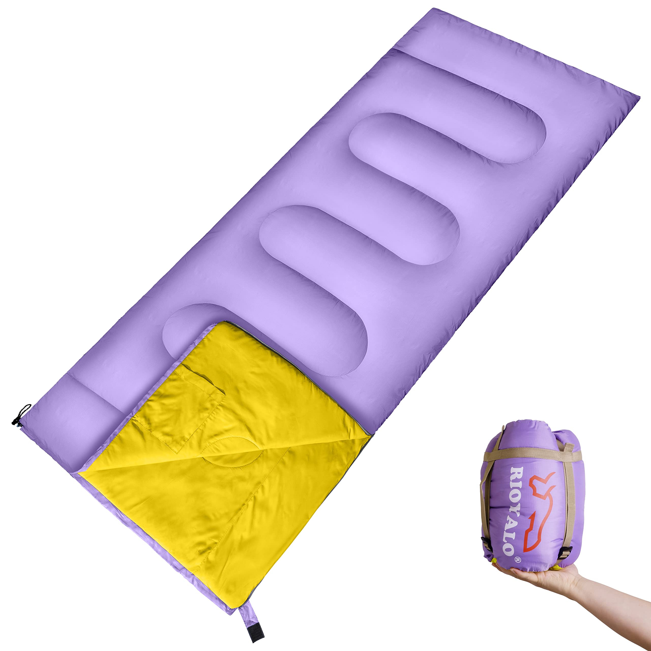 RIOYALO Ultralight Camping Sleeping Bag for Adults Youth | Compact ...