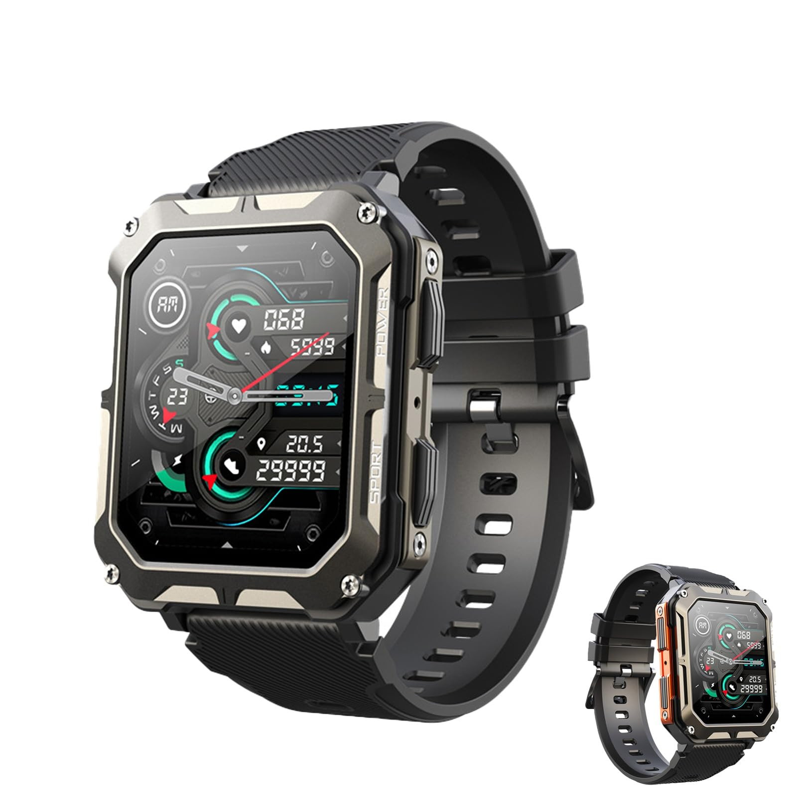 Njord Gear Indestructible Smartwatch, Military Smart Watch for Men ...