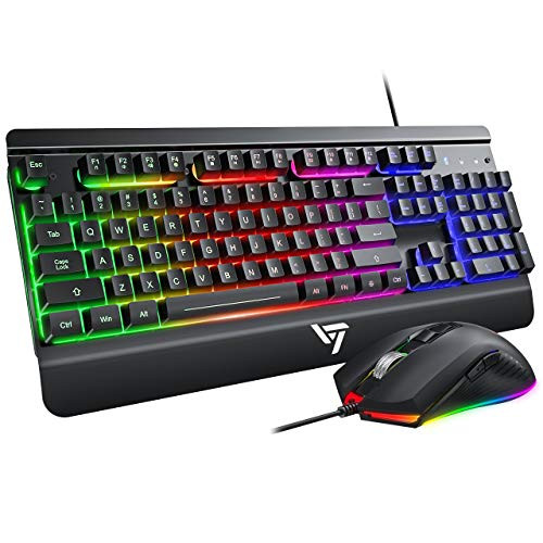 Redragon S113 Gaming Keyboard Mouse Combo Wired Mechanical LED RGB ...