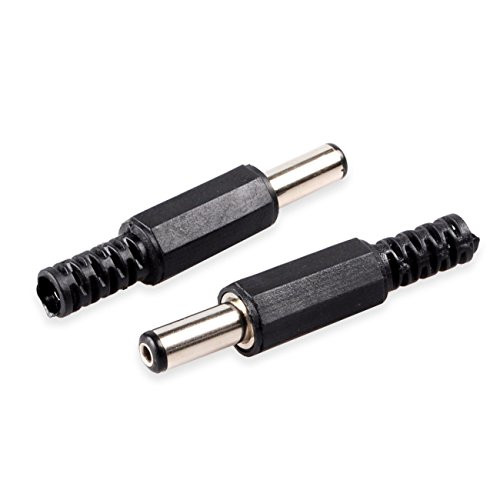 Conwork 55mm x 25mm 2Pin DC Power Jack Plug Solder Type DC Male Power ...