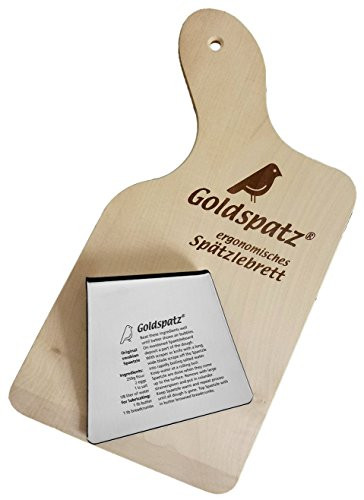 Goldspatz Ergonomic Spaetzle Board Scraper with Engraved Spaetzle ...