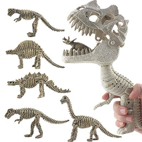DINOBROS Dinosaur Chomper Toys with Roaring Sound Dinosaur Fossil ...