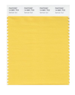 Pantone 14-0851 TCX Smart Color Swatch Card Samoan Sun ...