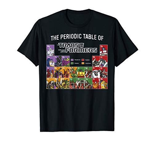 Transformers The Periodic Table Of Transformers T-Shirt ...