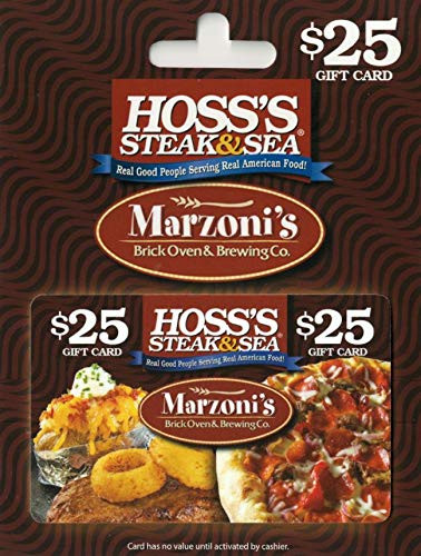Hoss Steak and Sea 25 Gift Card - Warehousesoverstock