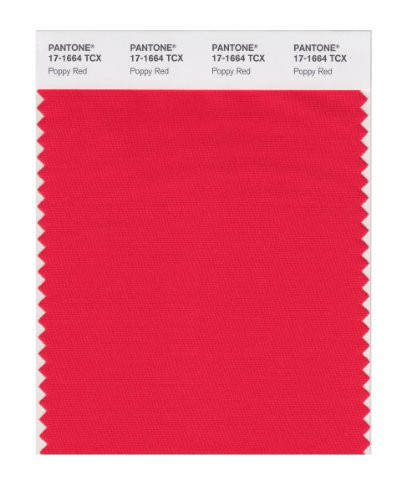 PANTONE Smart 17-1664X Color Swatch Card Poppy Red - Warehousesoverstock