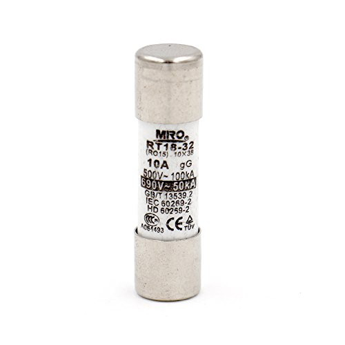 Baomain Blow Ceramic Fuse RT14 RT18 R015 10mm x 38mm Quick Fast 10A ...