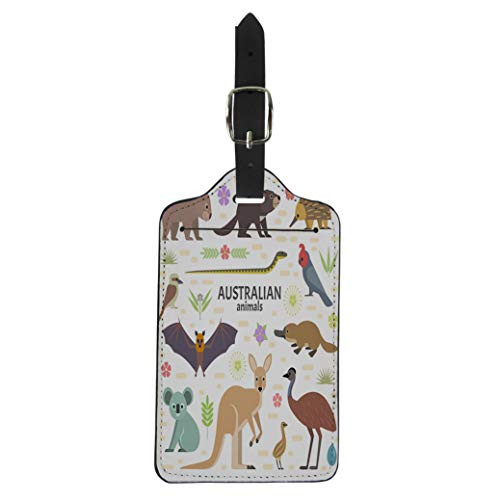 Pinbeam Luggage Tag Australian Animals Flying Fox Kangaroo Koala ...