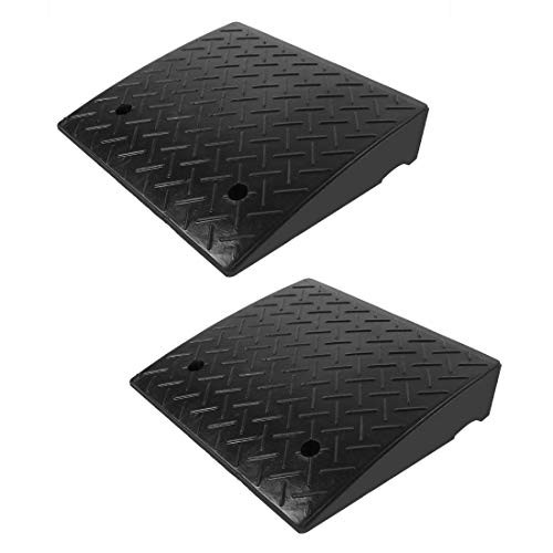 Cocoarm 4 inch Rise Threshold Ramp 2pcs Anti-Slip Rubber Curb Threshold ...