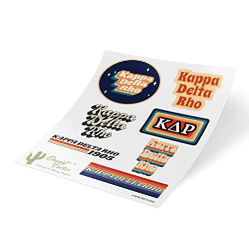 Kappa Delta Rho 70s Themed Sticker Sheet Decal Laptop Water Bottle Car ...