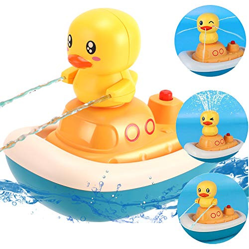 Liberty Imports Baby Bath Toy Electric Rotation Water Spray Fountain ...