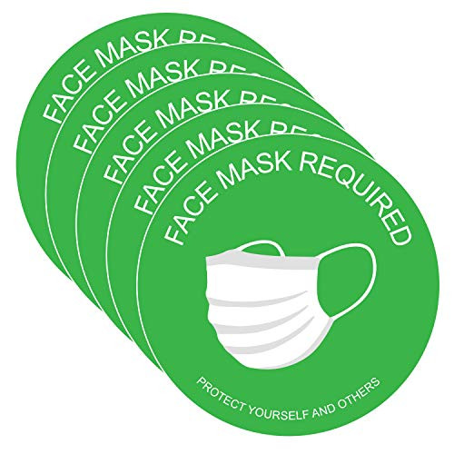 Sticky Brand Face Mask Required Sign Stickers Wear Your Mask Sign Wall ...