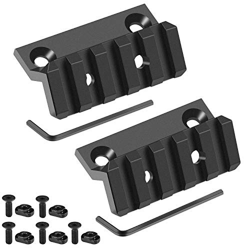 VIAKEY Mlok Offset Rail Mounts- 3 Slot 5 Slot Aluminum 45 Degree Angle ...