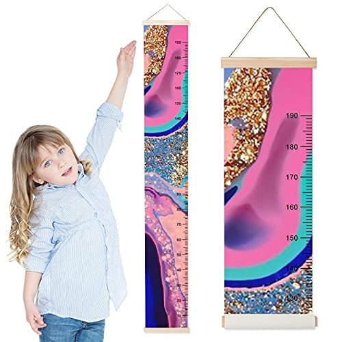 Growth Chart for Kids Colorful Golden Children Height Measurement Ruler ...