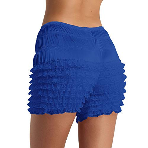 Freebily Womens Adult Shiny Silky Ruffled Lace Hem Panties Pettipants ...