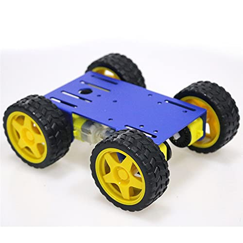 4wd Robot Car Chassis Kit with Metal Robotic Frame and 4pcs TT Encoder ...
