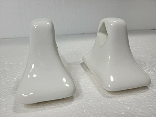 Vintage White Ceramic Towel Bar Rod Rack Post Holder Brackets Mid ...