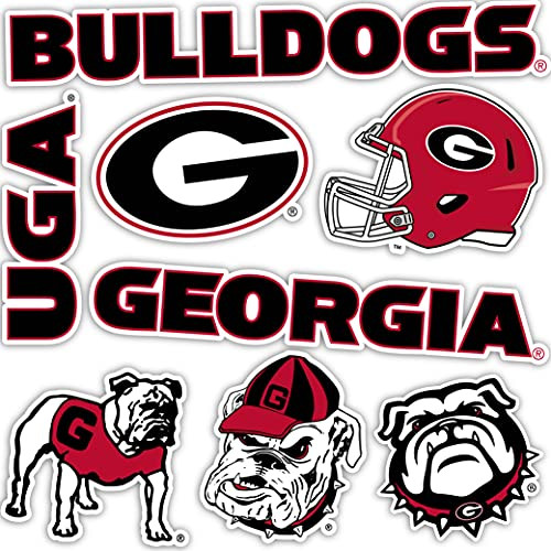 University of Georgia Bulldogs Sticker Vinyl Decal Laptop Water Bottle ...