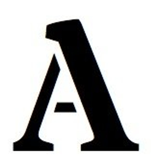 8x10 Large Letter Stencil From 4 Ply Mat Board Stardos Font Letter A