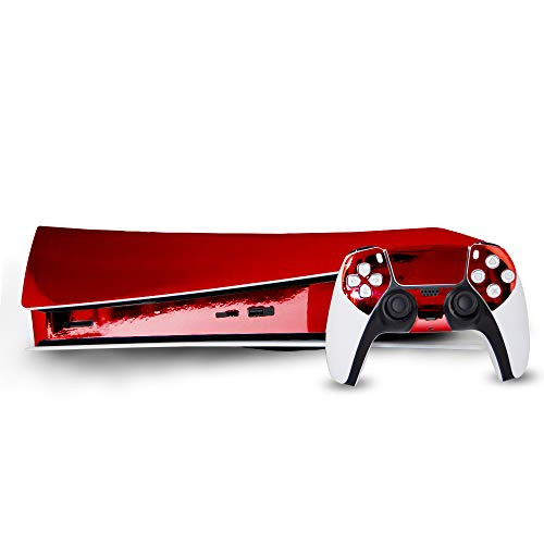 RED CHROME MIRROR Vinyl Decal Mod Kit for PlayStation 5 Digital Edition ...
