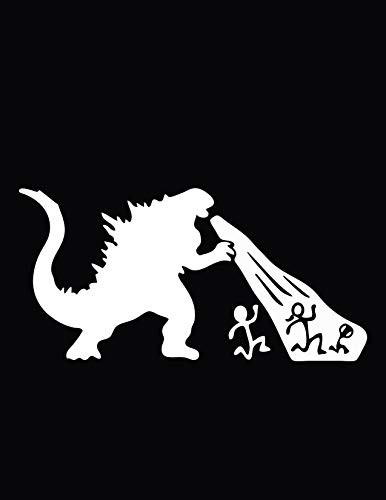 Godzilla Stick Figure Family Decal Sticker by SSTS Prints ...