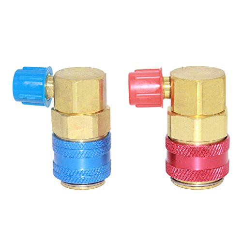 Joyway Angled High Low R134a AC Quick Coupler Adapter Fitting Freon ...