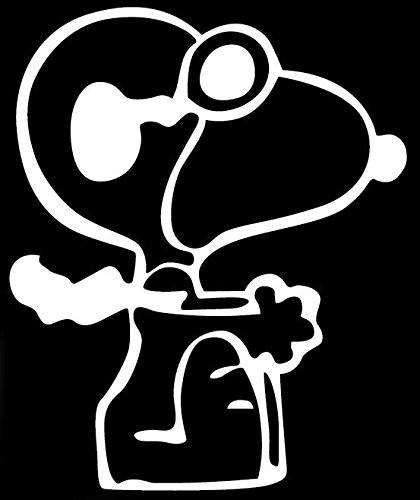 PEANUTS COMICS STRIP SNOOPY FLYING BARON VINYL STICKERS SYMBOL 5.5 ...
