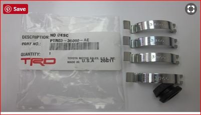 Genuine Toyota Accessories PTR03-35090-AE TRD Hardware Kit ...