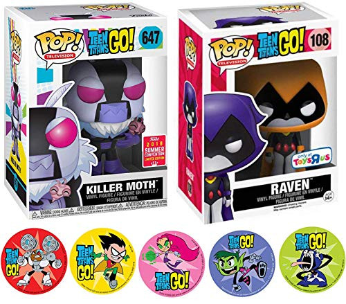 Funko Orange Raven Character Teen Titans Figure Hero #108 Bundled with ...