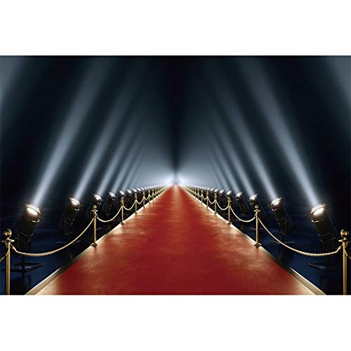 Renaiss 7x5ft Hollywood Red Carpet Backdrop Stage Spotlight Star Awards ...