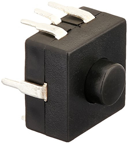 Uxcell Vertical 7 Pin Square Latching Action Torch Push Button Switch ...