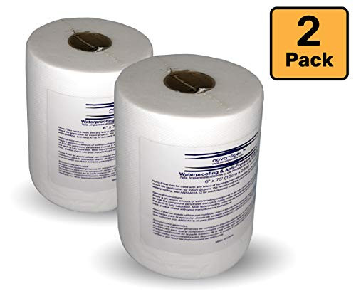 Nova-Fiber 6" X 75' Roll (15cm X 23m) Waterproofing and Anti Fracture ...