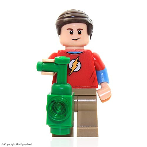 LEGO Ideas Big Bang Theory Minifigure Sheldon Cooper with Green Lantern ...
