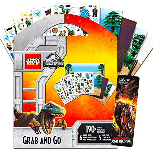 Dinosaurs Lego Jurassic World Stickers Party Supplies Bundle ~ 6 Lego ...