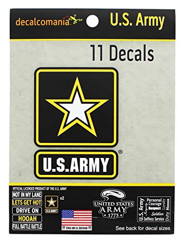 United States Army Decal Pack 11 Piece US Army Military Stickers Decals ...