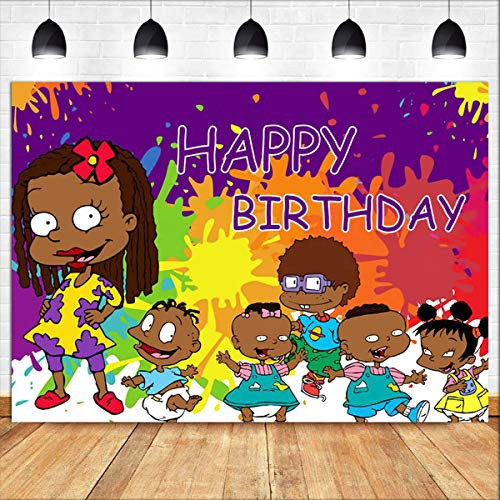 African American Rugrats Photography Backdrop for Kids Birthday Party ...