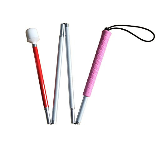 Aluminum Mobility Folding White Cane for Vision Impaired and Blind ...