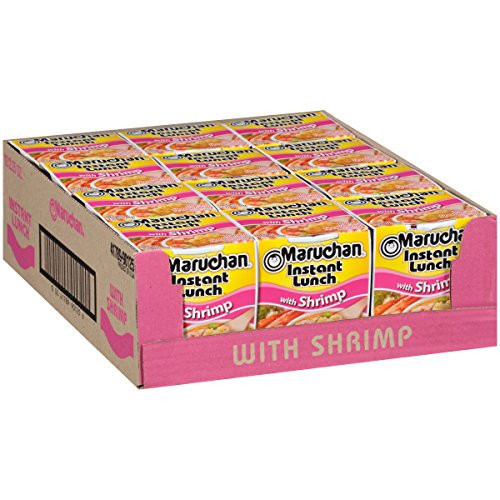 Maruchan Instant Lunch Chili Piquin and Shrimp 2-25 Oz Pack of 12 ...