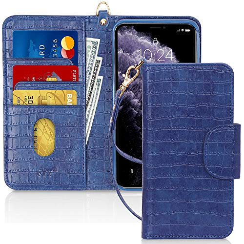 FYY Case for iPhone 11 6.1 [Kickstand Feature] Luxury PU Leather Wallet ...