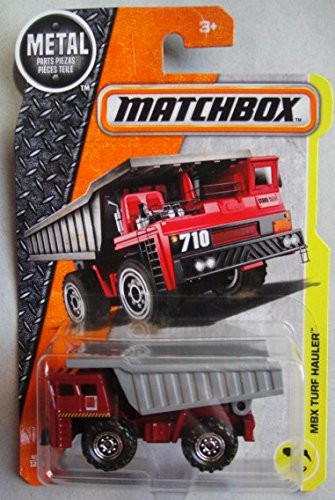 Matchbox 2017 MBX Construction MBX Turf Hauler Dump Truck 45125 Maroon ...