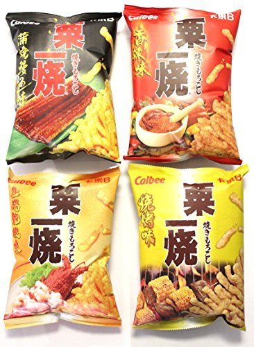 Calbee Grill-A-Corn Super Package -4 Packs-Hot Spicy Eel Kabayaki ...