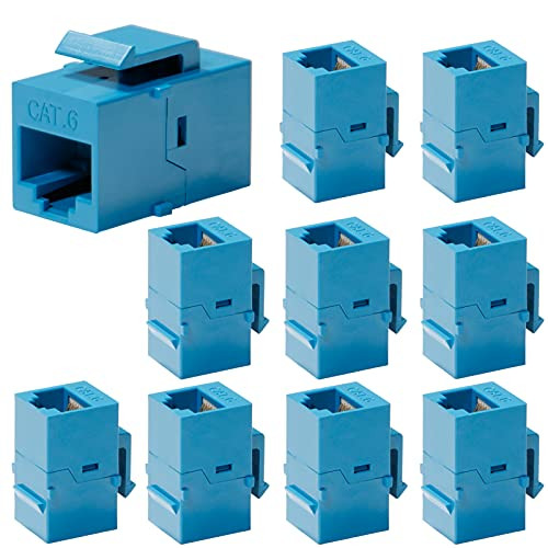 USHANLIN Cat6 Keystone Jack RJ45 Ethernet Couplers Unshielded Female to ...
