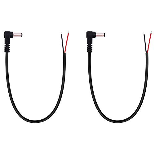 Fancasee 4 Pack Replacement 55mm x 25mm DC Power Male Plug Solder Type ...