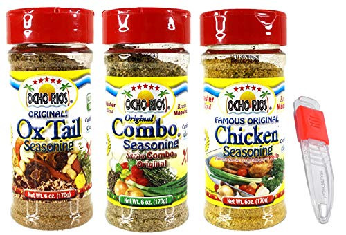 Ocho Rios Seasoning Oxtail Combo Chicken Pack of 3 with Adjustable ...