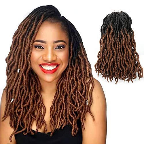 Eliza Wavy Gypsy Locs Ombre Crochet Hair 14 8Packs-Lot Goddess Locs 100 ...