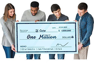 -Upgraded- Dry Erase 30 x 60 Oversize Giant Check - Large Fake Checks ...